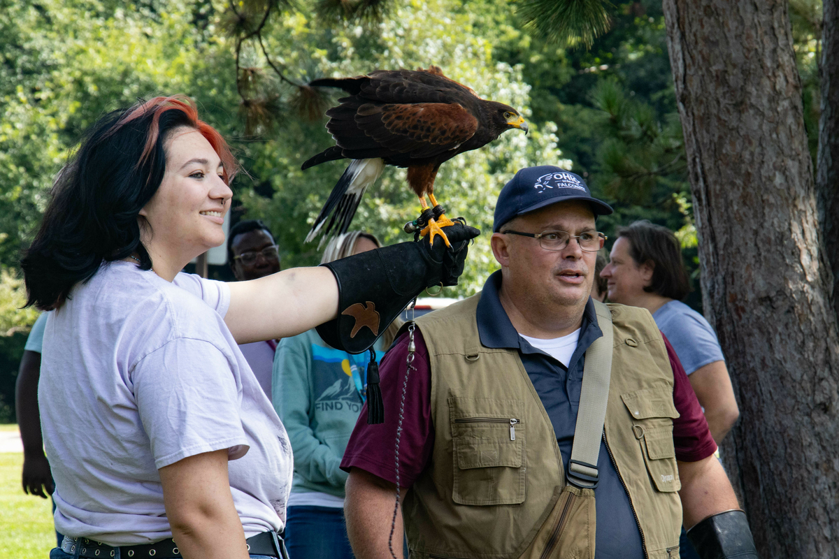 Students Visit the Ohio School of Falconry - TRECA